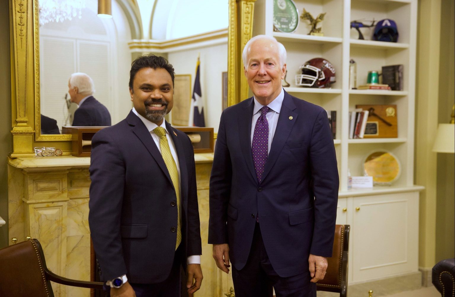 PHOTO: Cornyn Welcomes Chairman George as Guest for Trump Address ...